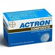 Actron compuesto 20 comprimidos efervescentes. CN954925